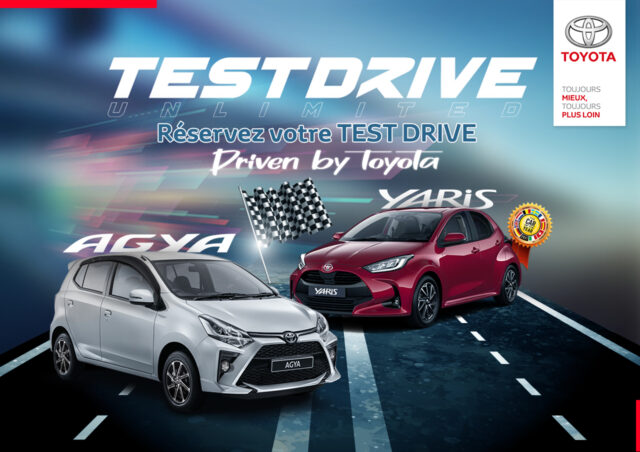 Demandez votre Test Drive Toyota | TOYOTA TUNISIE